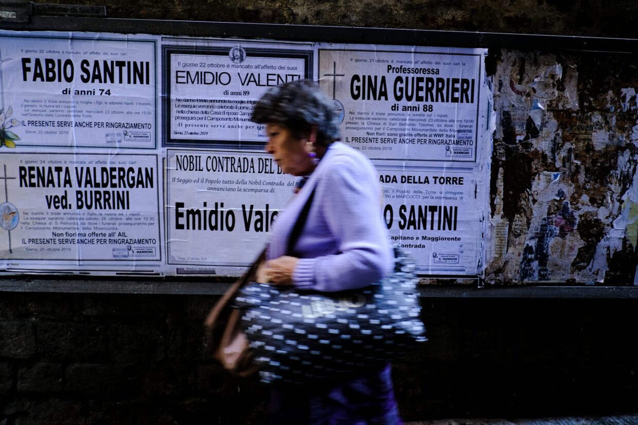 Funeral Posters Milan, Announcements and Mourning Notices - Arimatea ...